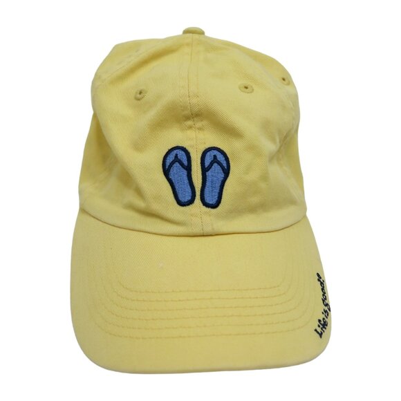 Life Is Good | Accessories | Vintage Y2k Life Is Good Yellow Flip Flop ...